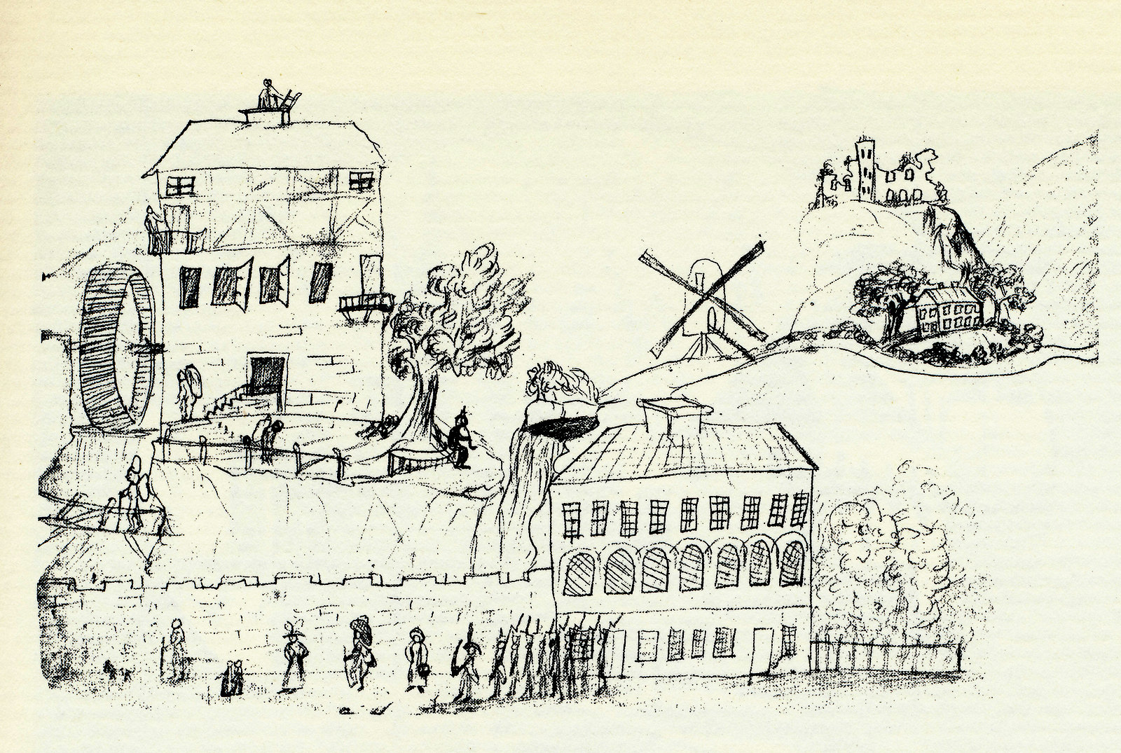 H.C. Andersens tegninger til Otto Zinck “Rejsetegning” | H.C. Andersen ...