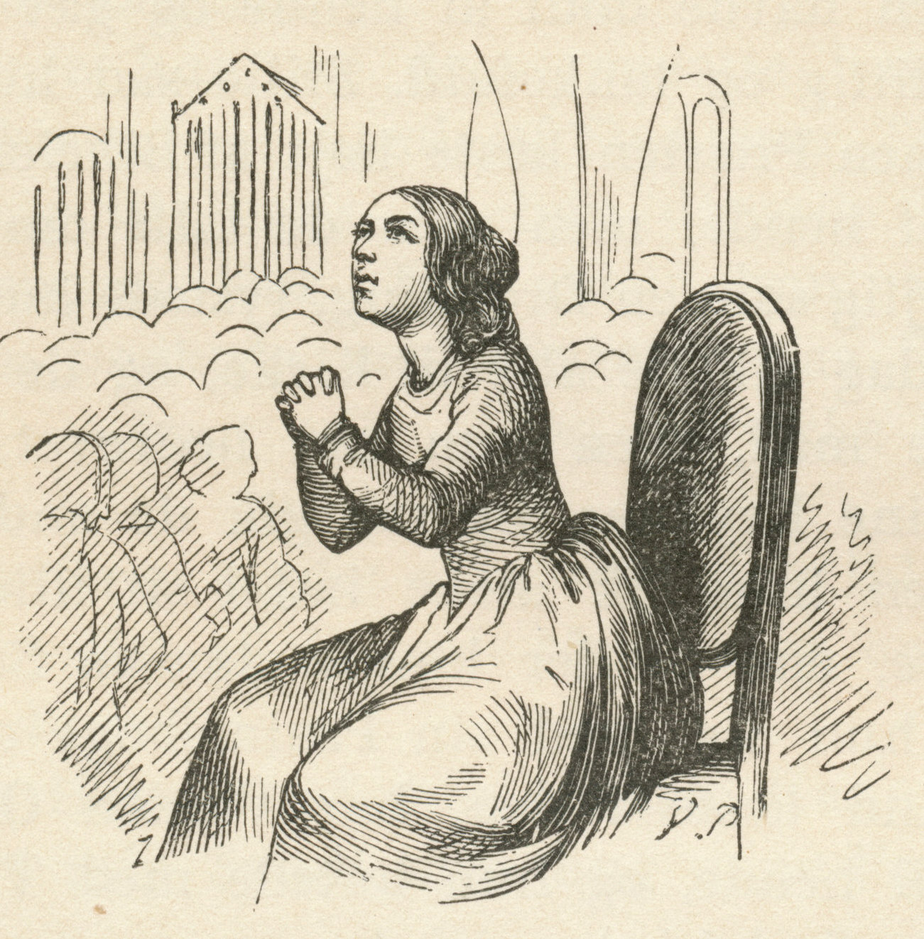 Illustration af H.C. Andersens eventyr “De røde Sko” (2) | H.C ...