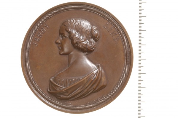 Portrætmedalje af Jenny Lind 1848 | H.C. Andersen Information