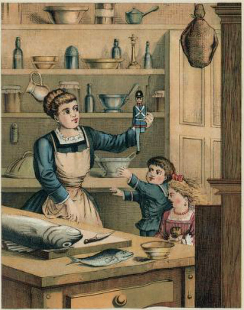 Illustration til H.C. Andersens eventyr "Den standhaftige Tinsoldat" (5 ...