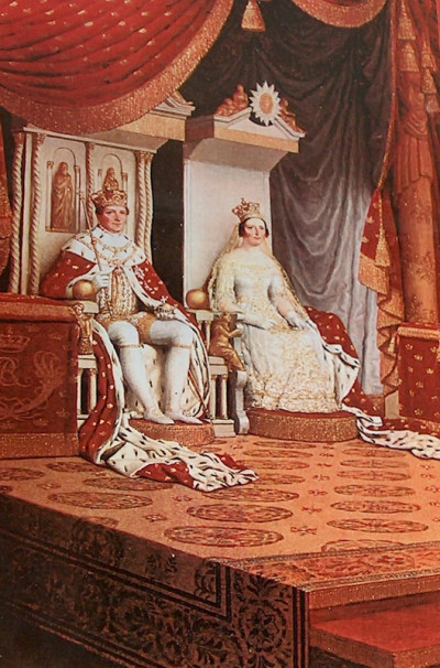 Salvingen af Kong Christian den 8. og Dronning Caroline Amalie 1840 | H ...