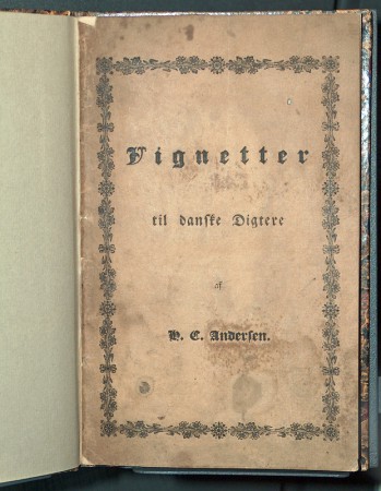 H.C. Andersen: Vignetter til danske Digtere. Digtsamling 1831 | H.C ...