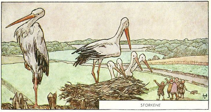 Hans Tegner: Storkene | H.C. Andersen Information